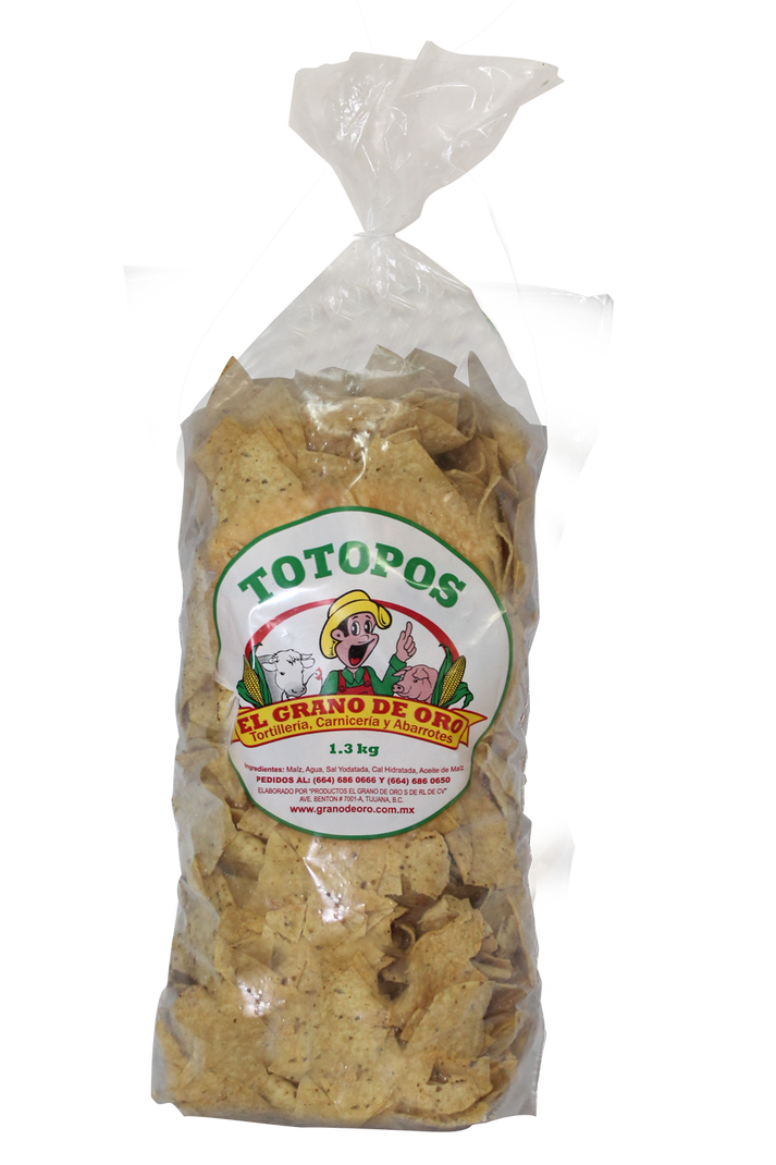 Totopo Casero 1kg – Grano de Oro