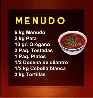 Paq Esp #19 Menudo (6Kg Menudo-2Kg Pata) – Grano de Oro