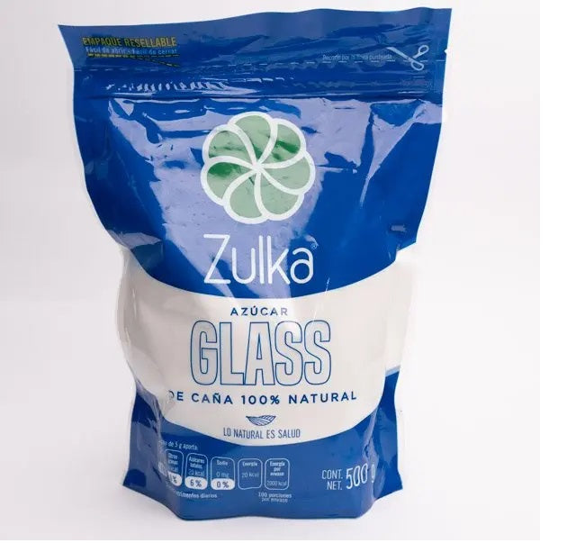 Azucar Zulka Glass 500g – Grano de Oro